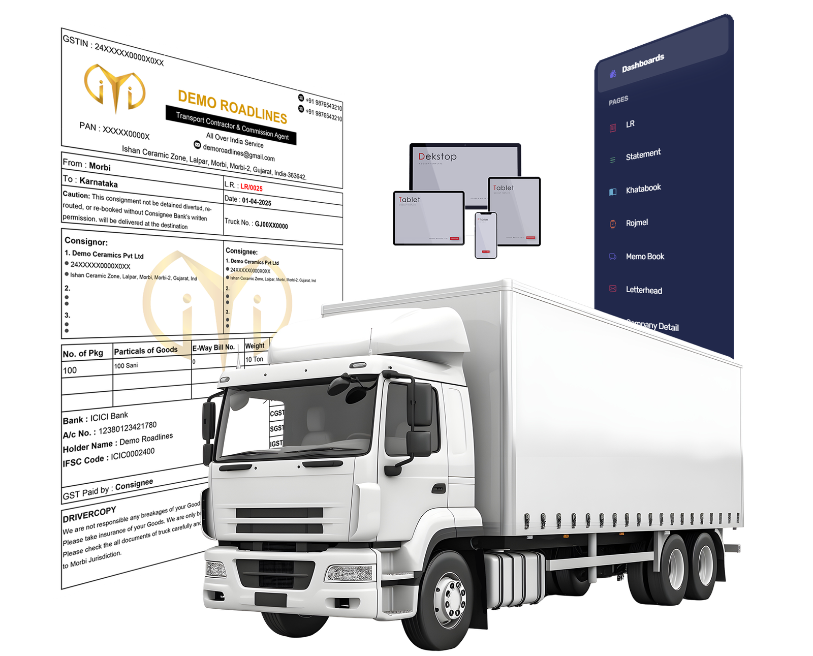 Welcome to TruckLR - Truck Lorry Receipt Management System